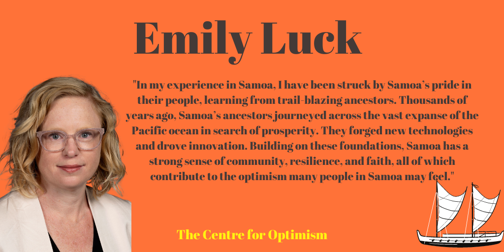 Learning from Trail-blazing Ancestors: Emily Luck on Samoan Optimism