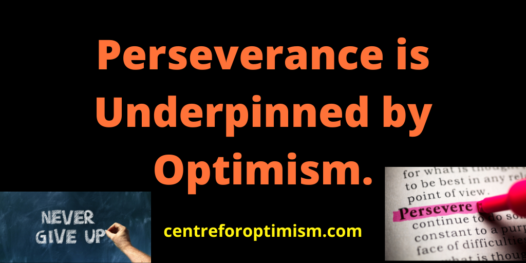 Perseverance is Underpinned by Optimism