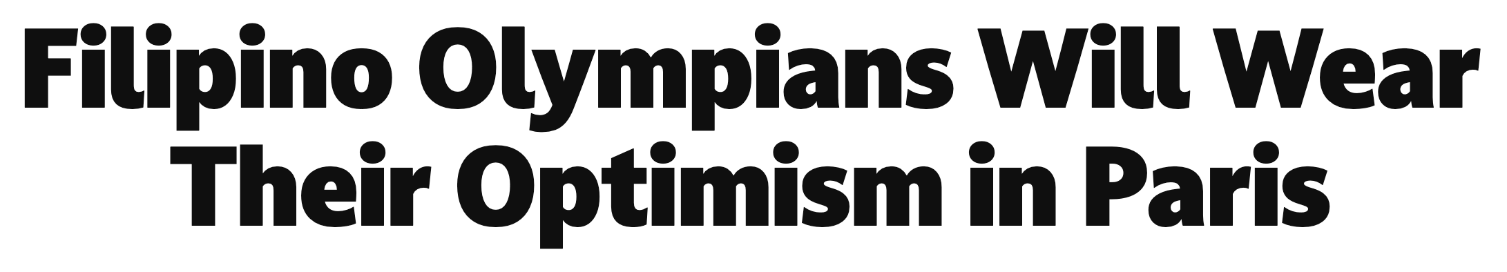 Filipino Olympians Will Wear Their Optimism in Paris