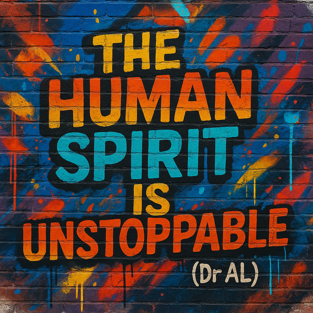 Dr AL is Optimistic because The Human Spirit is Unstoppable
